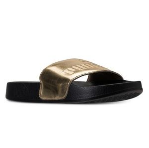 Puma | Shoes | Brand News Puma Gold Slide Sandals | Poshmark